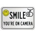 Smile You're on Camera Sign, You're on Camera Sign, Custom Security ...