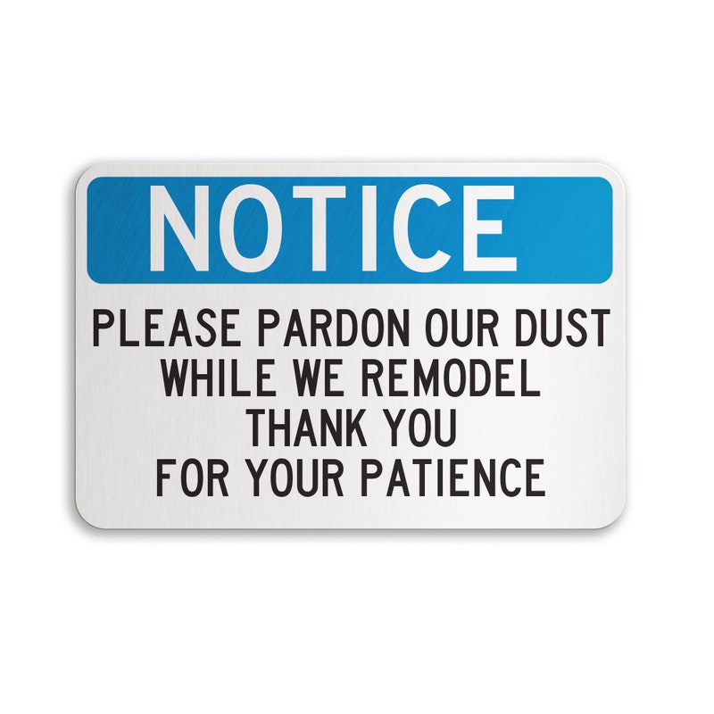 Pardon Our Dust Signs - Etsy