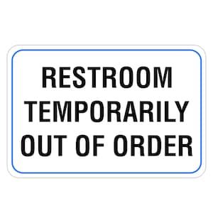 Restroom Temporarily Out of Order Aluminum Sign, Bathroom Signs - Etsy