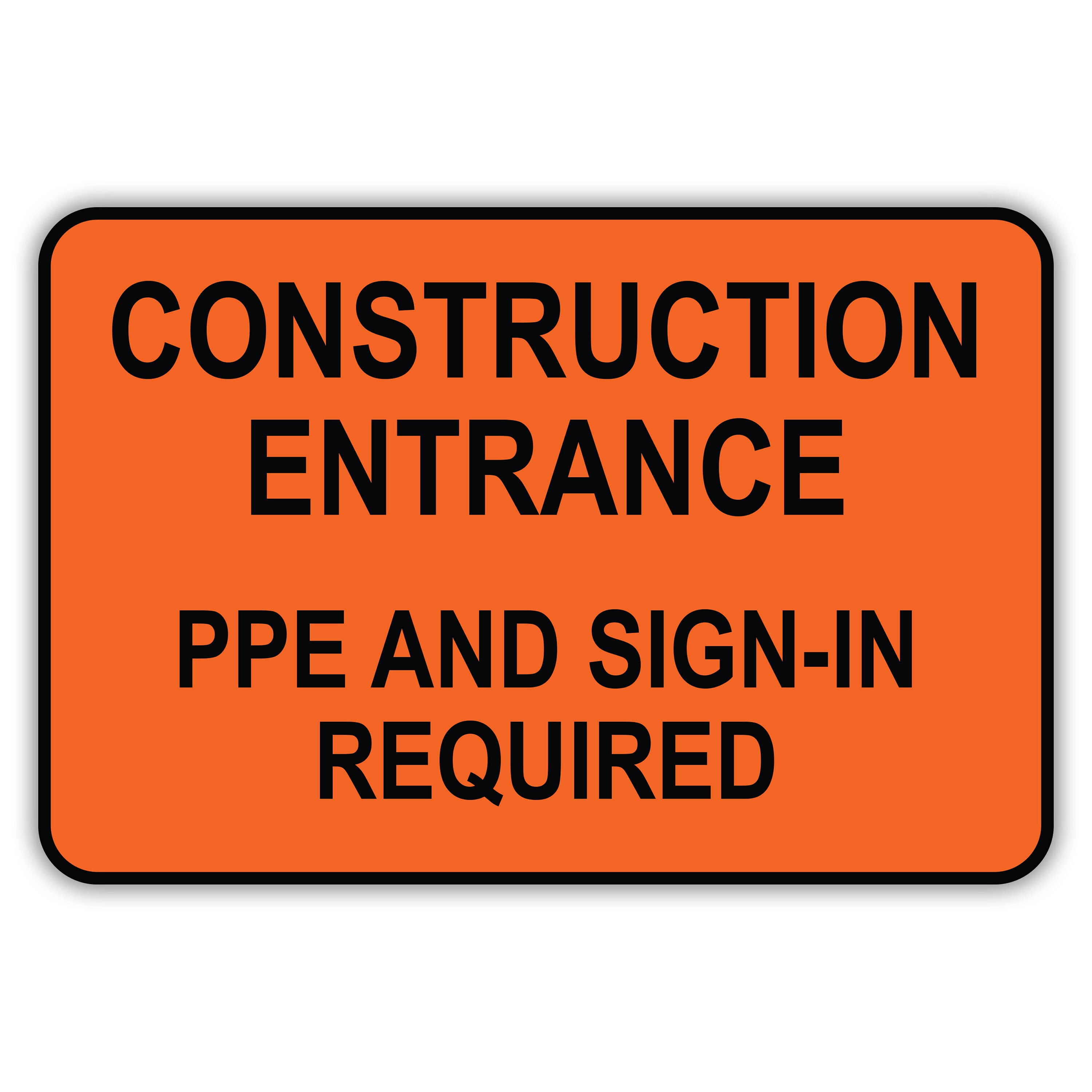 Construction Site Entrance Signs