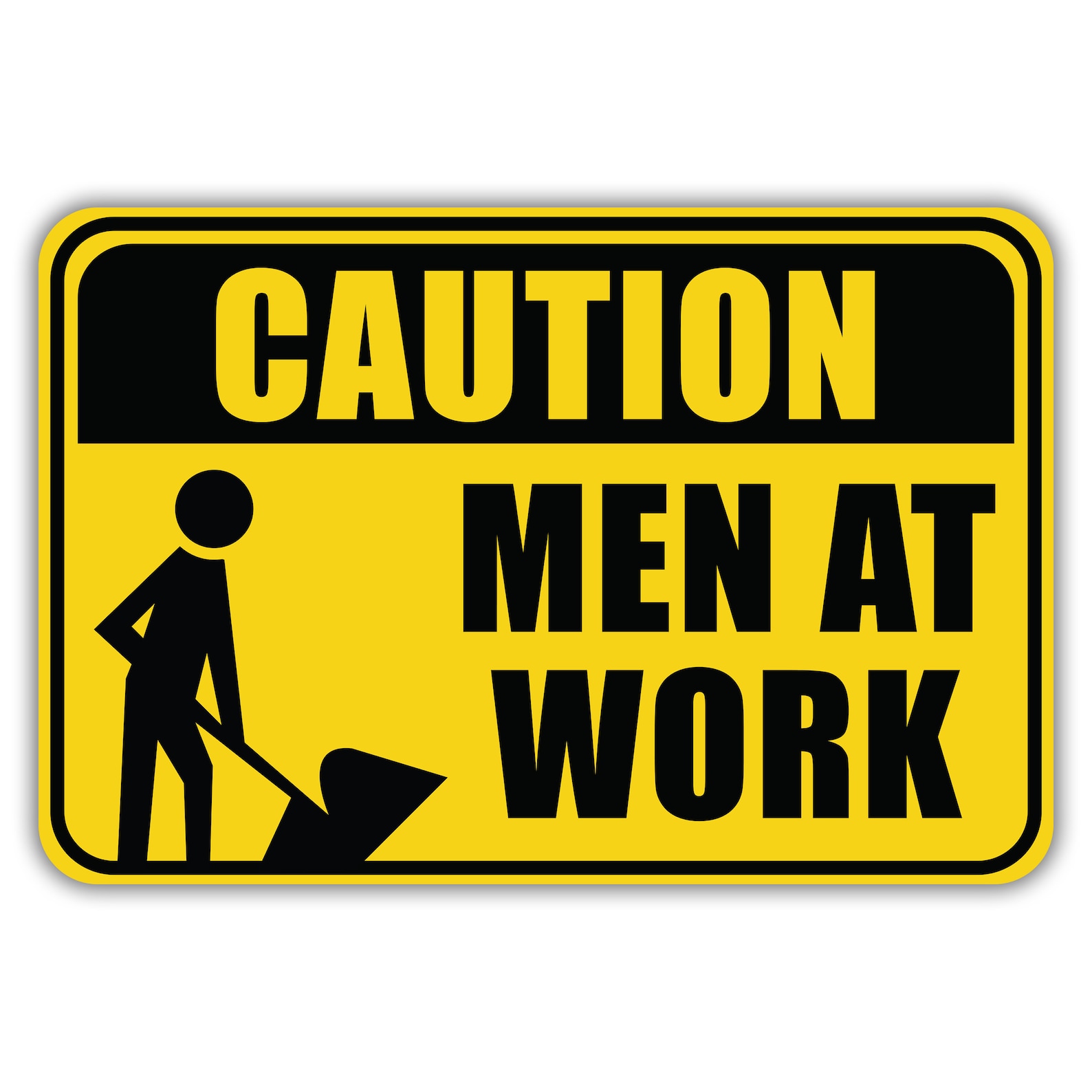 Men at Work Aluminum Sign Construction Sign - Etsy