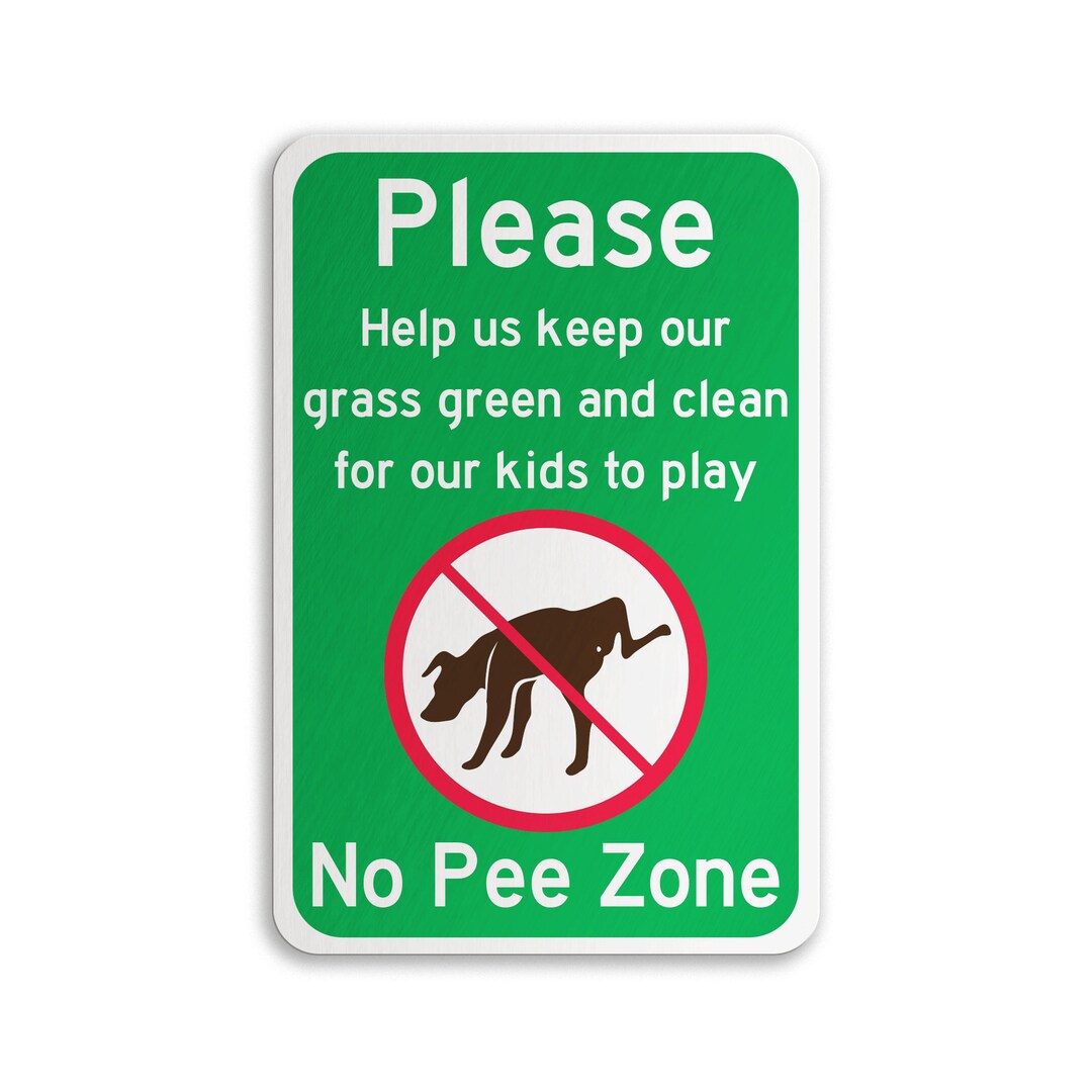 No Pee Zone Sign - Etsy