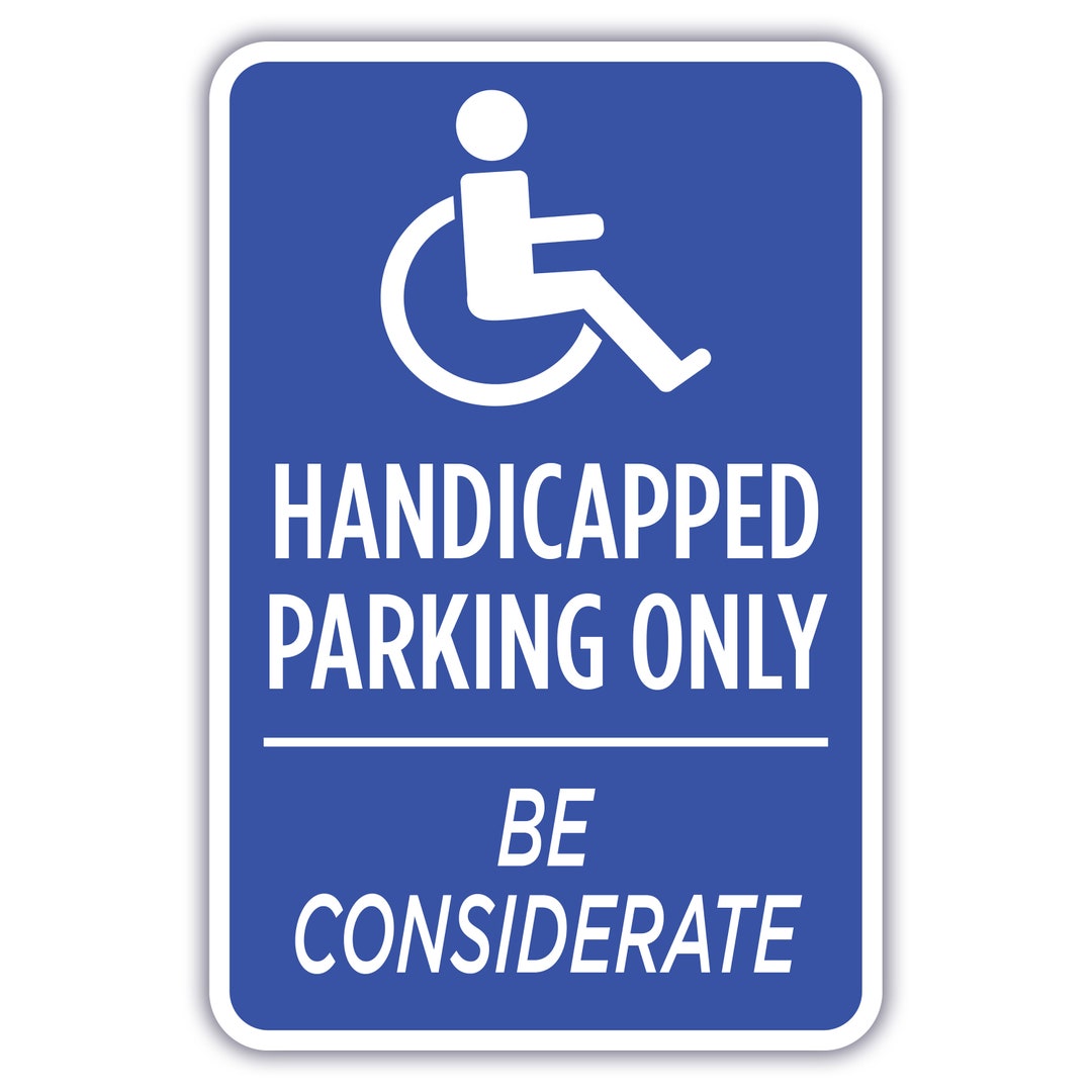 ADA Handicapped Parking Only Aluminum Sign, ADA Sign - Etsy