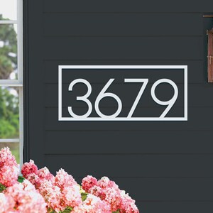 Metal House Number Sign - Address Number Sign - Metal Address Sign ...