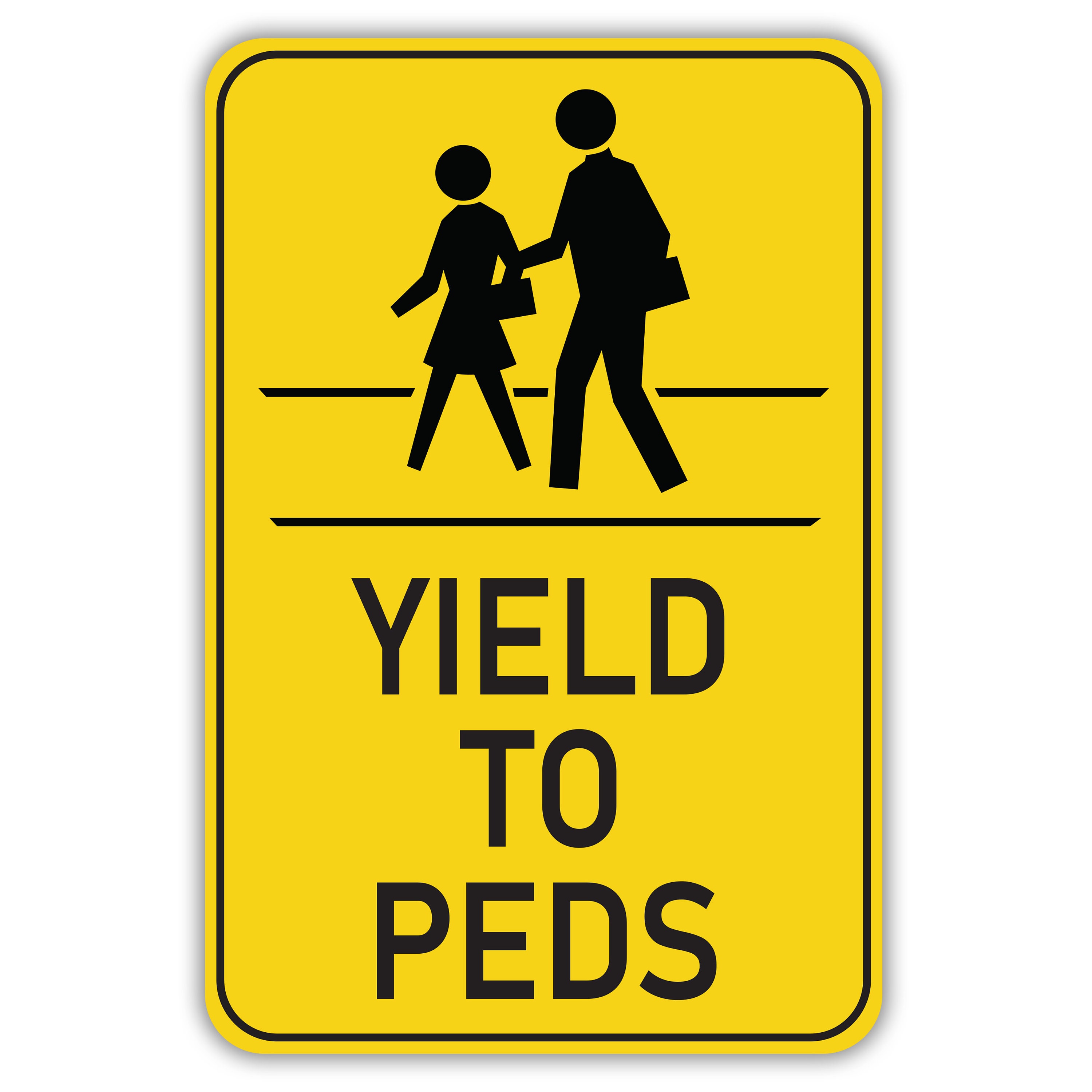 Yield To Pedestrian Signs