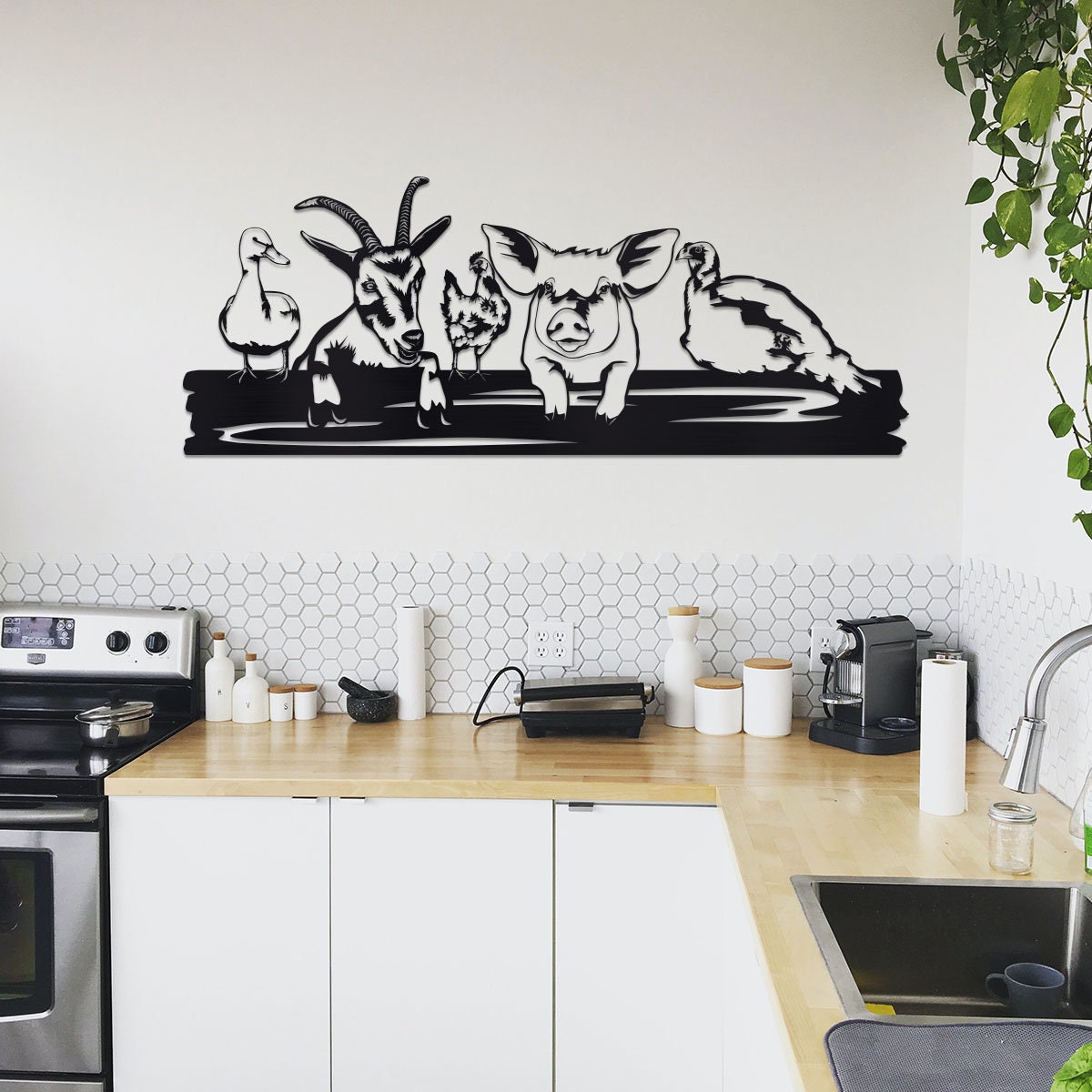 Metal Farm Animals Sign, Farm Animals Metal Sign, Metal Wall Art ...