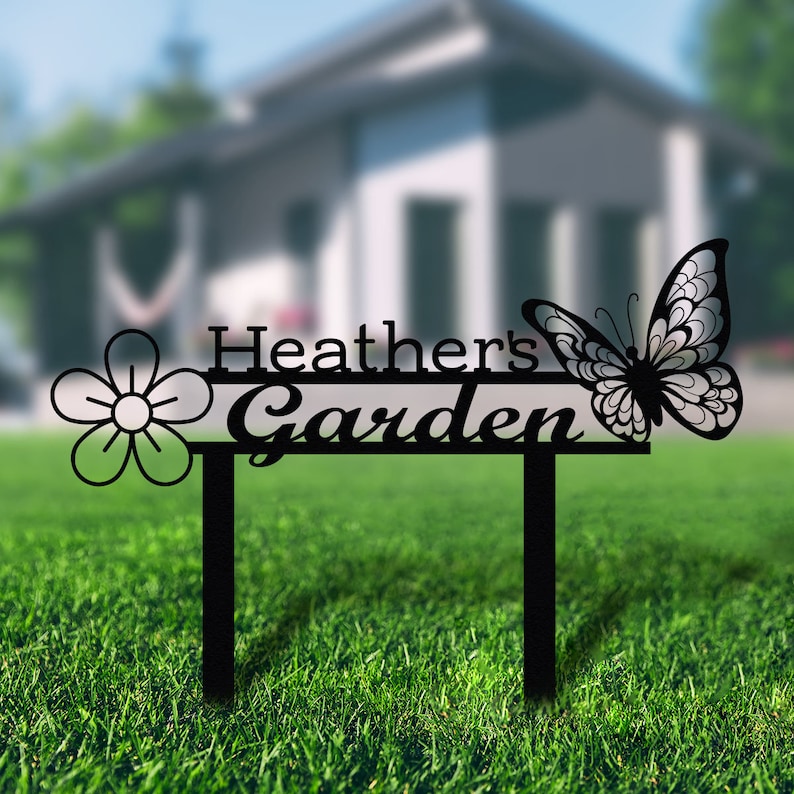 Personalized Metal Yard Sign Metal Lawn Plaque Yard Sign - Etsy