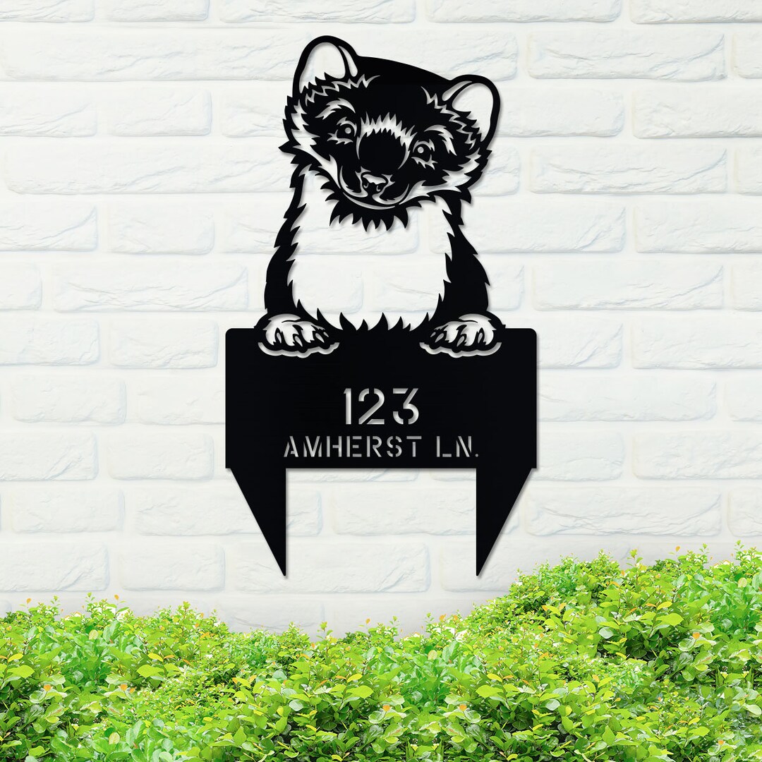 Personalized Metal Address Sign, Modern Address Sign, Realtor Gift Idea ...