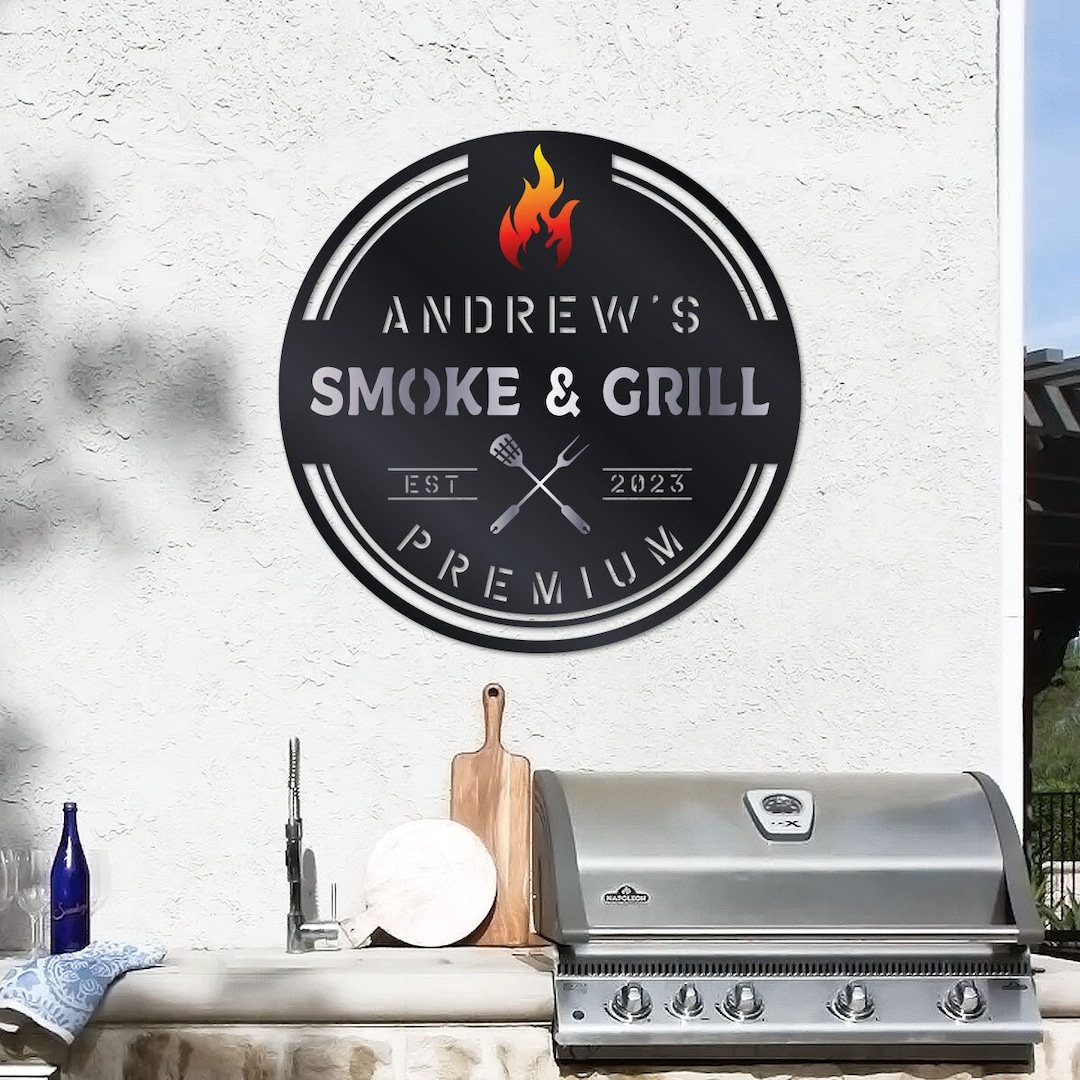 Metal Grill Sign, Metal Grilling Sign, Housewarming Gift, Grilling Gift ...