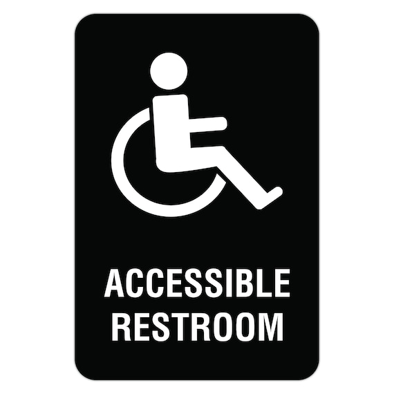 Wheelchair Accessible Bathroom Signs