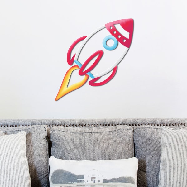 Metal Rocket Wall Art - Etsy