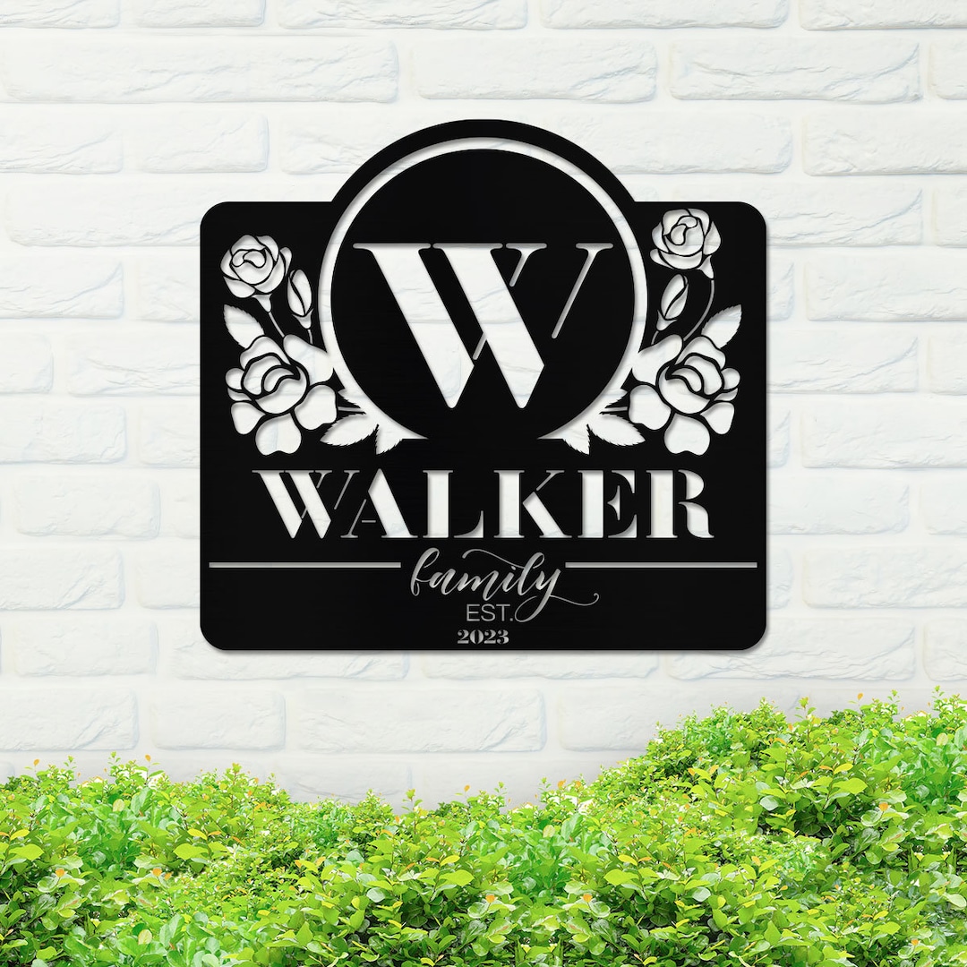 Metal Name Sign, Custom Metal Sign, Metal Name Sign, Custom Name Sign ...