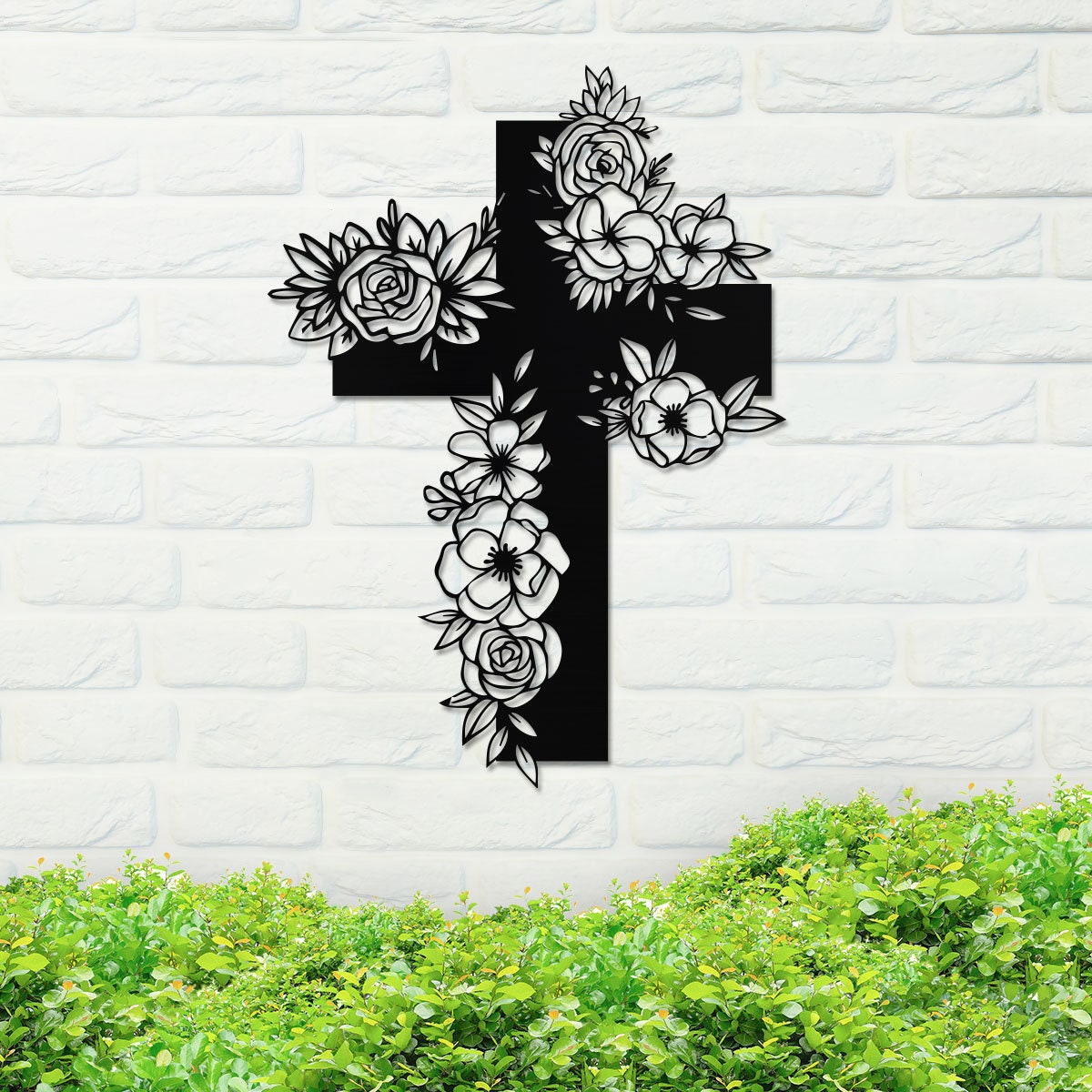 Christian Cross Sign Metal Cross Sign Metal Christian Sign - Etsy