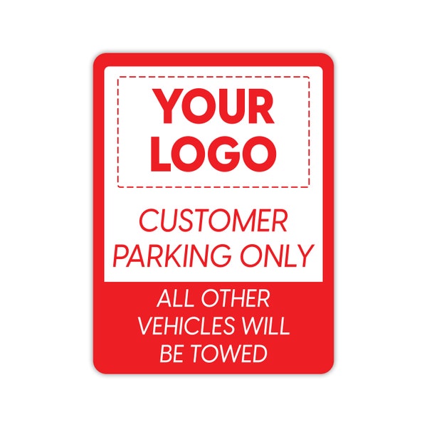 Custom Parking Sign With Logo - Etsy