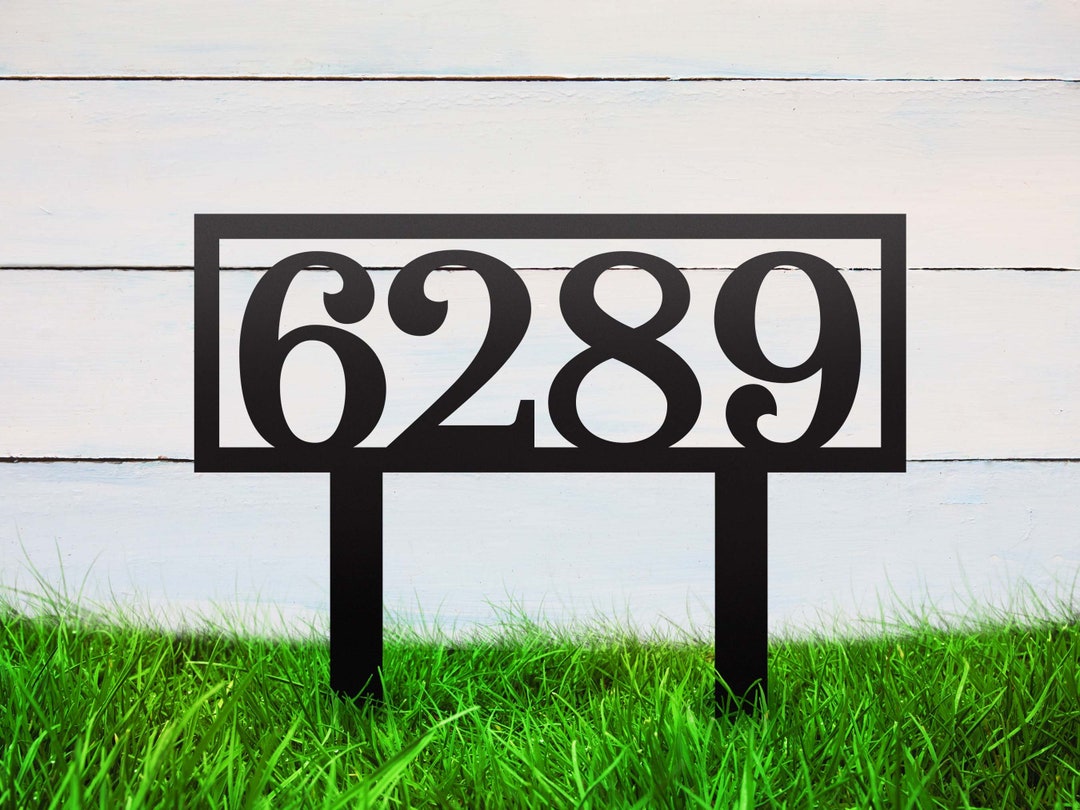 Personalized Metal Address Sign, Modern Address Sign, Realtor Gift Idea ...