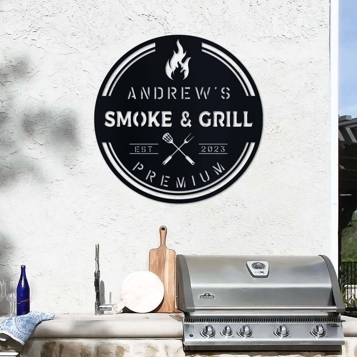 Metal Grill Sign, Metal Grilling Sign, Housewarming Gift, Grilling Gift ...