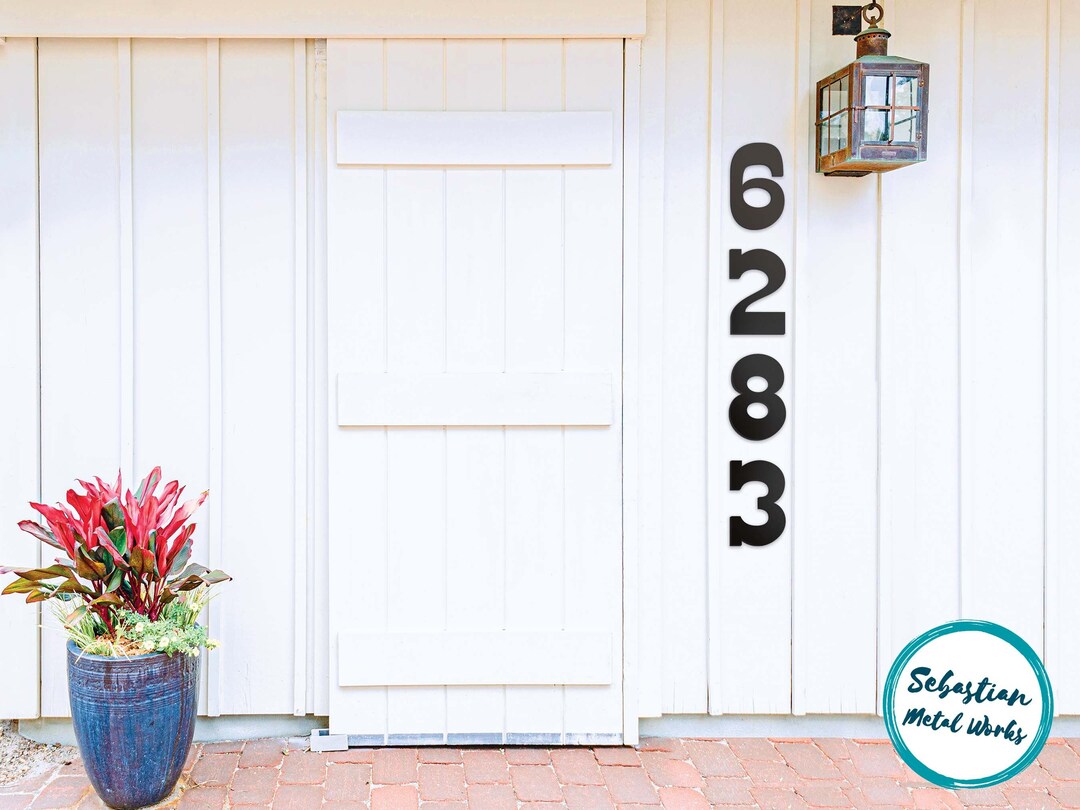 Modern House Numbers, HDPE Numbers, Long Lasting, Number Sign, Address ...