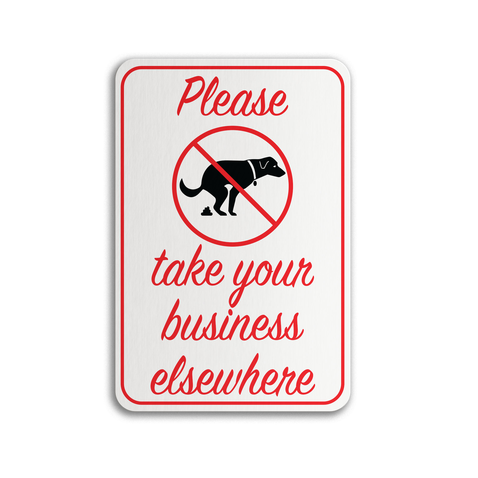 Funny No Dog Poop Sign