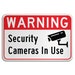 Warning Security Camera in Use Sign, Security Signs, Protected Property ...