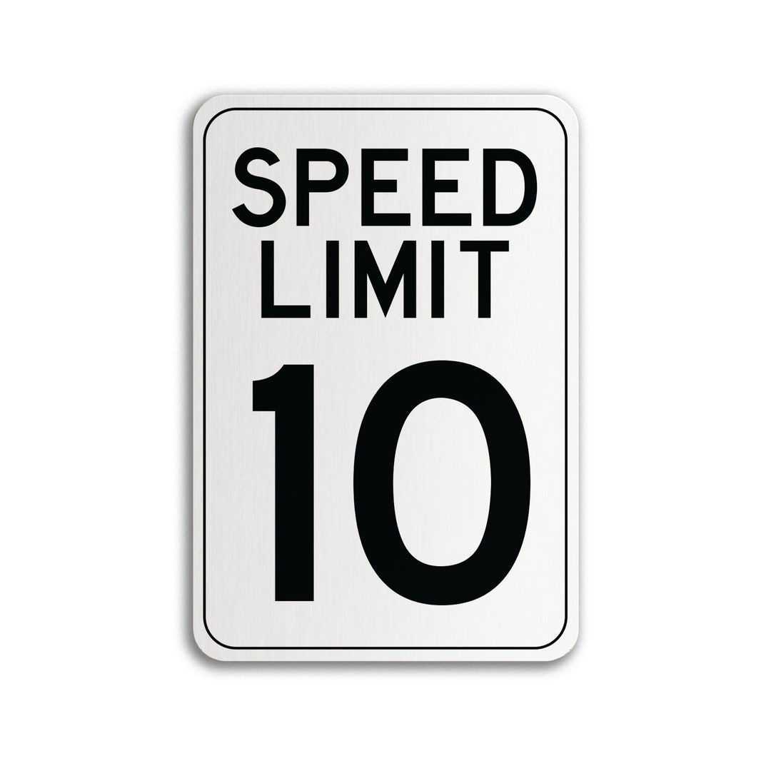 Custom Speed Limit Sign - Etsy