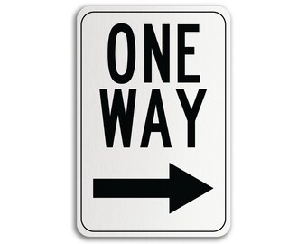 One Way Sign - Etsy