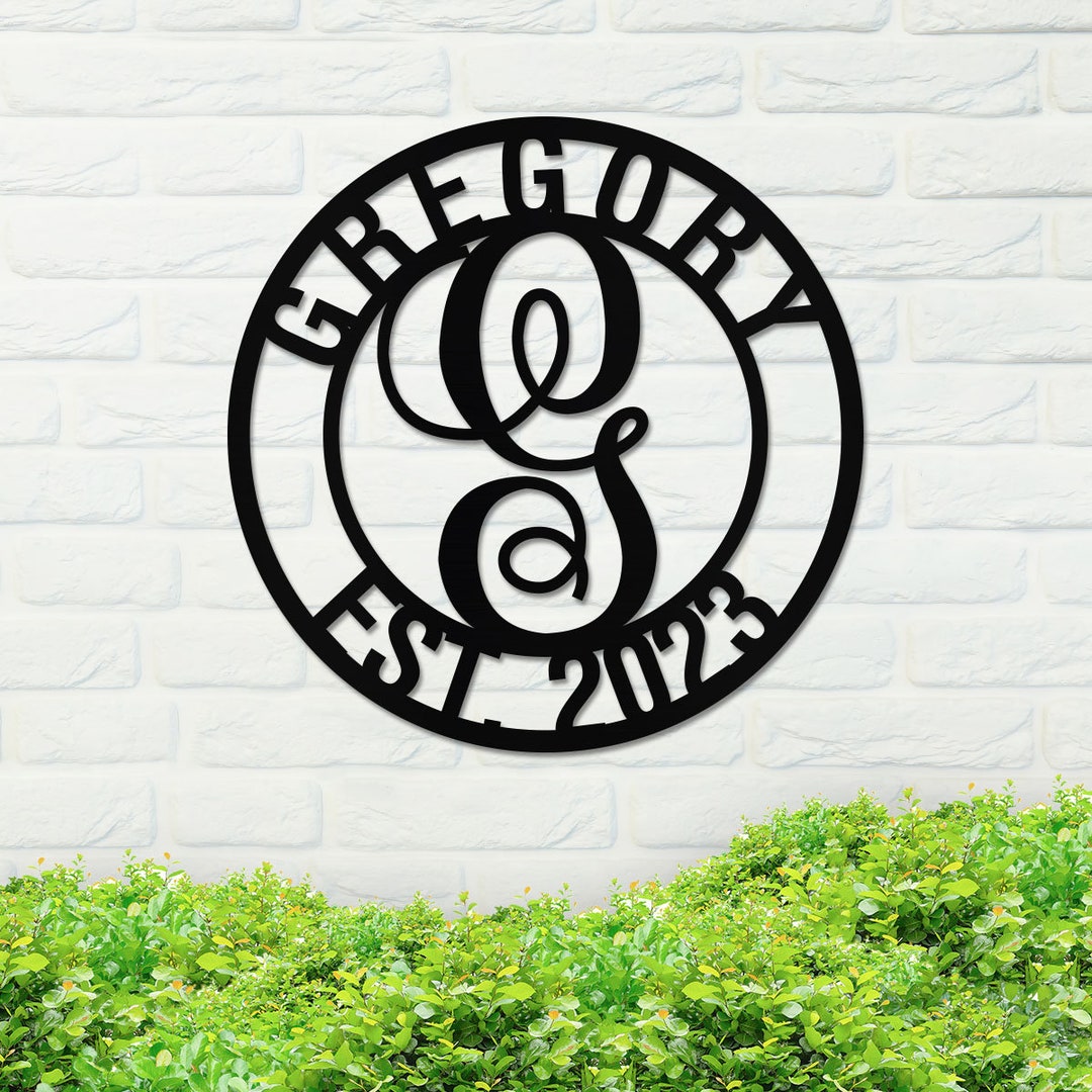 Metal Name Sign, Custom Metal Sign, Metal Name Sign, Custom Name Sign ...