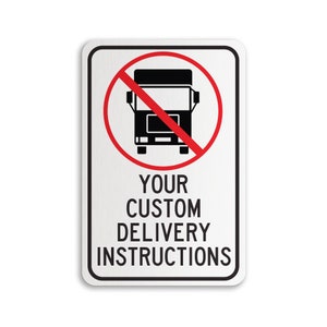 Custom Delivery Instructions Sign - Etsy