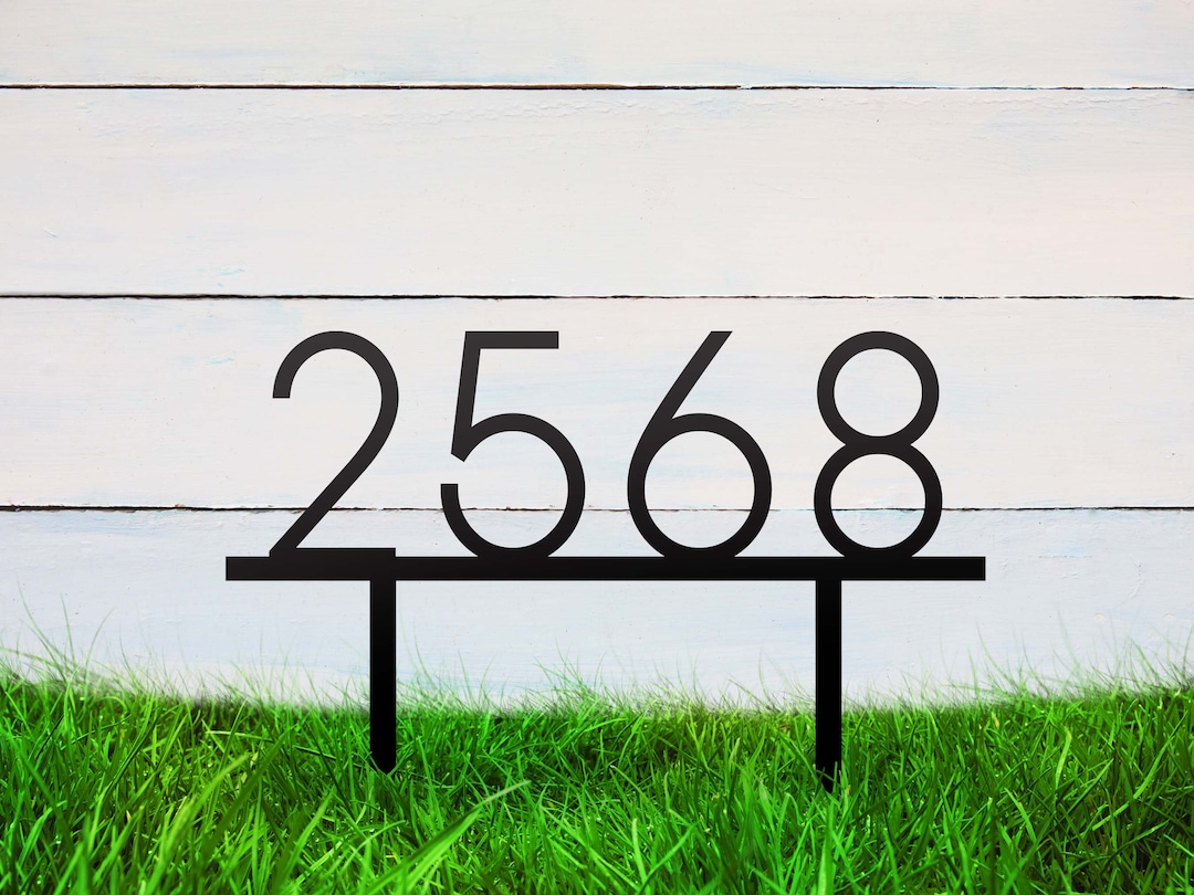 Personalized Metal Address Sign, Modern Address Sign, Realtor Gift Idea ...