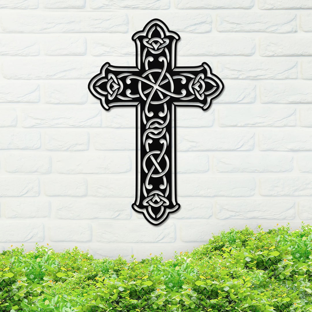 Christian Cross Sign, Metal Cross Sign, Metal Christian Sign, First ...