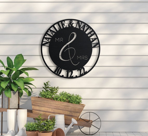 Metal Wedding Anniversary Sign Custom Anniversary Sign Metal - Etsy