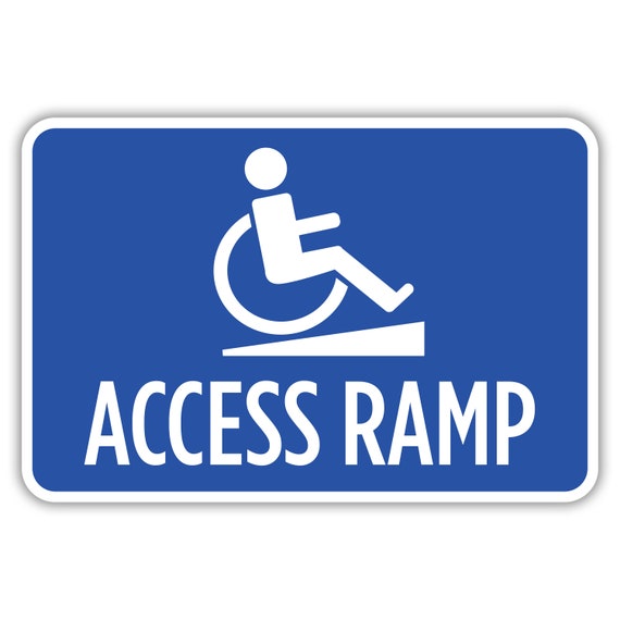 ADA Access Ramp Aluminum Sign ADA Sign - Etsy