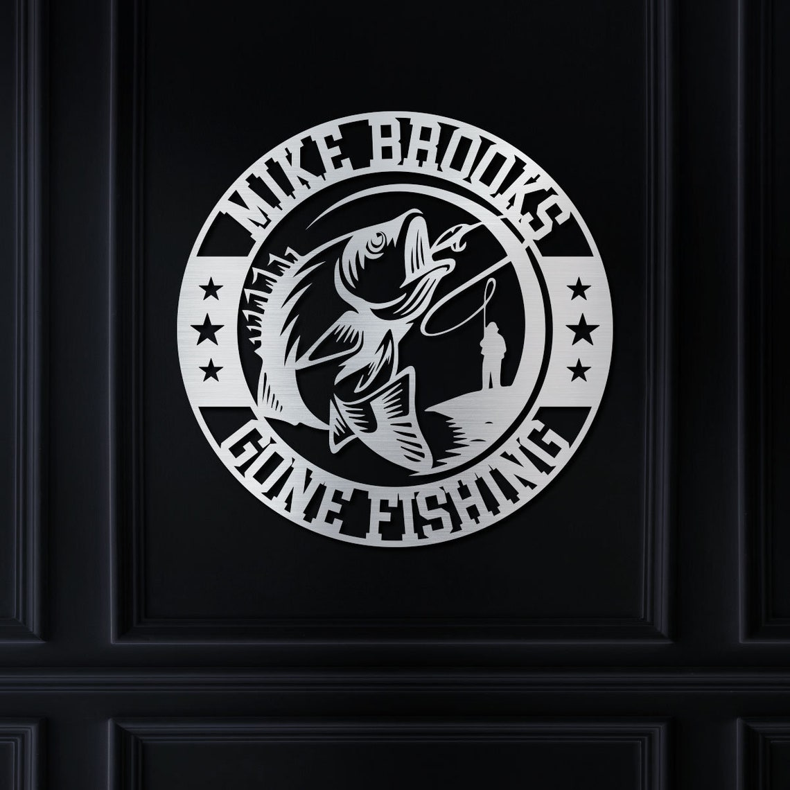 Custom Metal Fishing Sign Fishing Sign Metal Fish Sign - Etsy