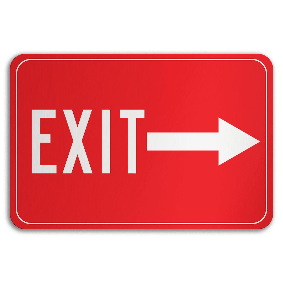 Exit Sign - Etsy