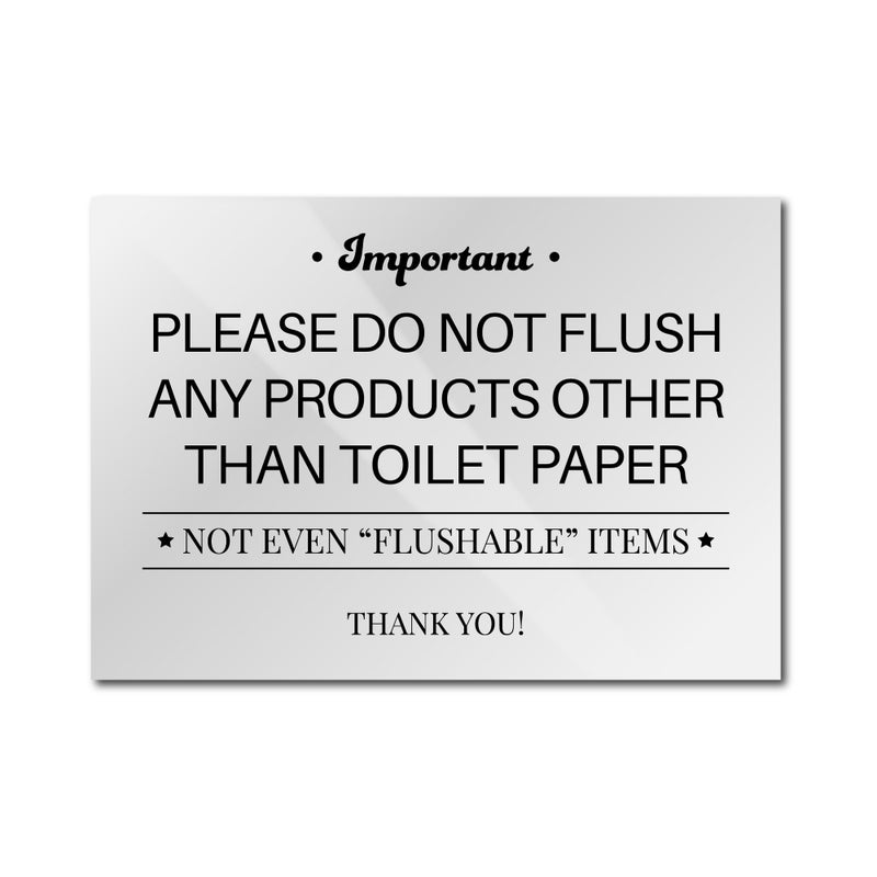 Please Flush the Toilet Sign - Etsy