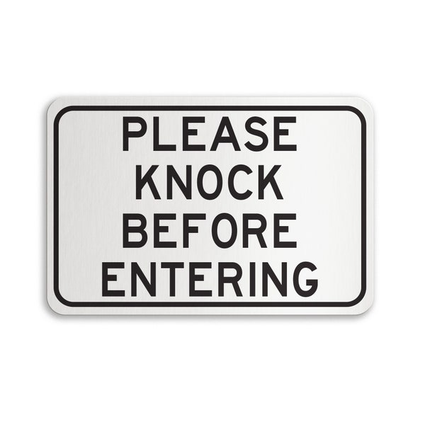 Please Knock Before Entering Sign - Etsy