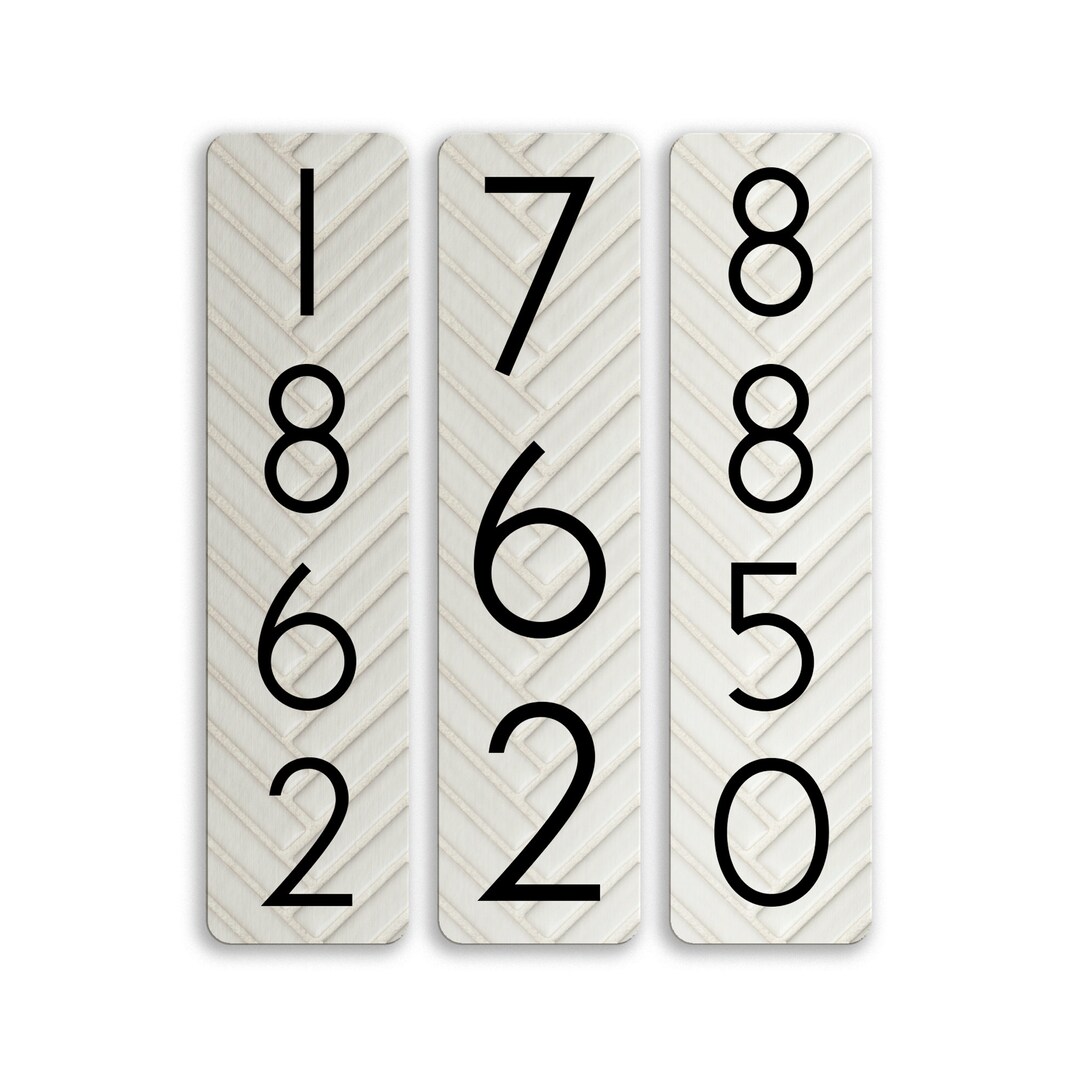 Vertical House Number Sign - Vertical House Numbers - Etsy