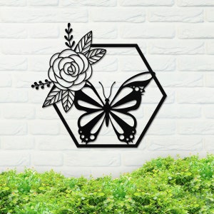 Metal Butterfly Sign, Metal Nature Sign, Housewarming Gift, Wedding ...