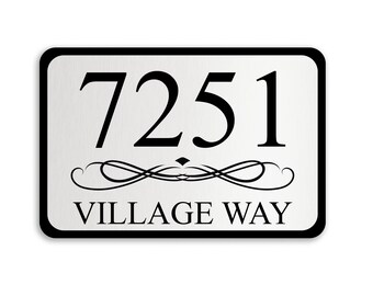 Modern House Numbers, HDPE Numbers, Long Lasting, Number Sign, Address ...