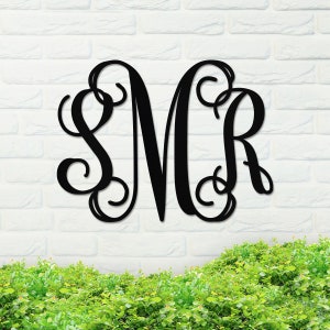 Metal Monogram Sign, Custom Metal Sign, Metal Name Sign, Custom Name ...
