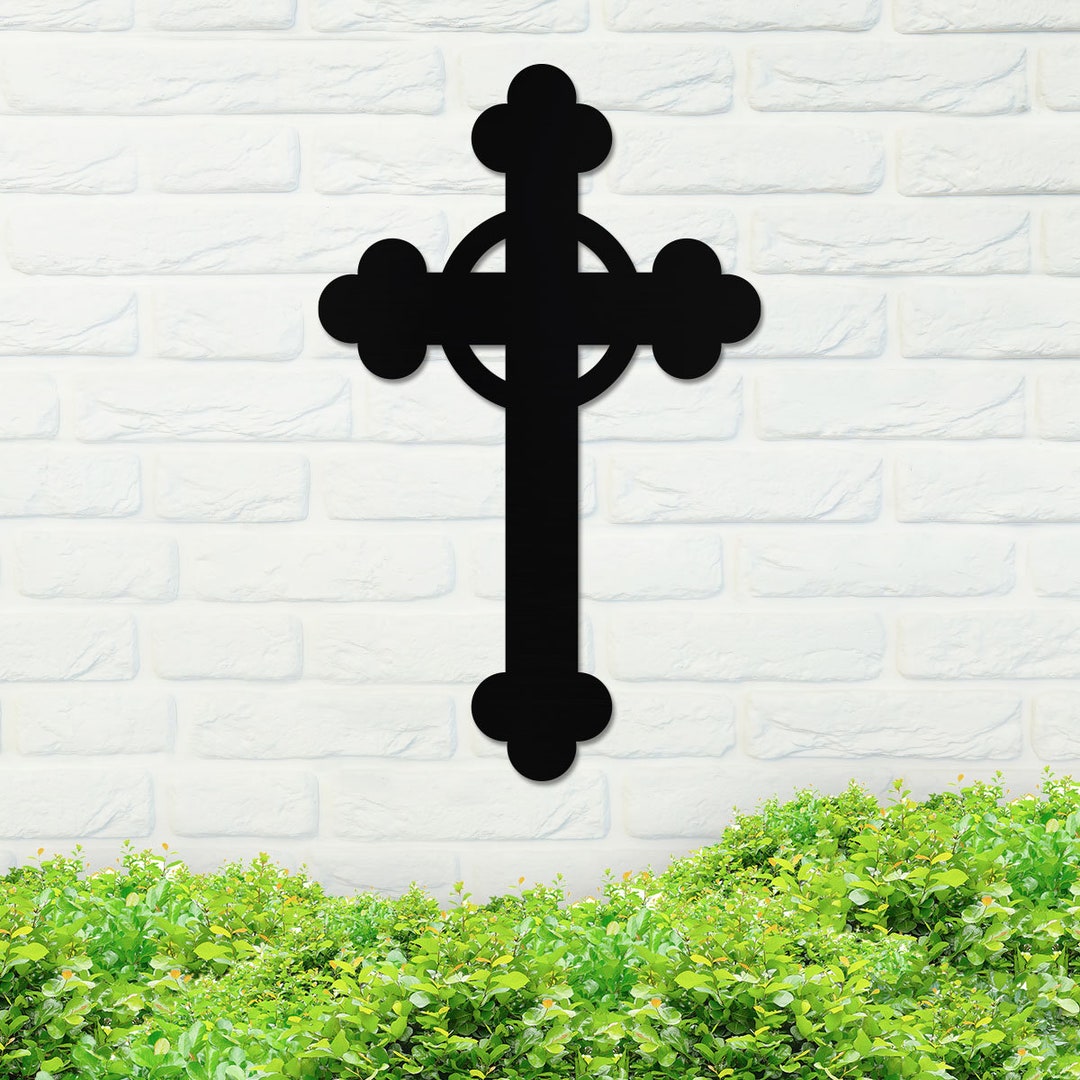 Christian Cross Sign, Metal Cross Sign, Metal Christian Sign, Metal ...