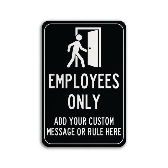 Employees Only Sign - Etsy