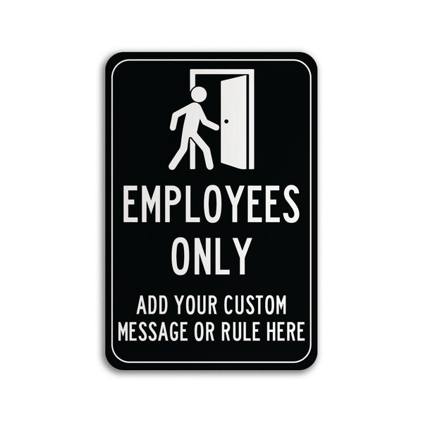 Funny Employee Only Sign - Etsy