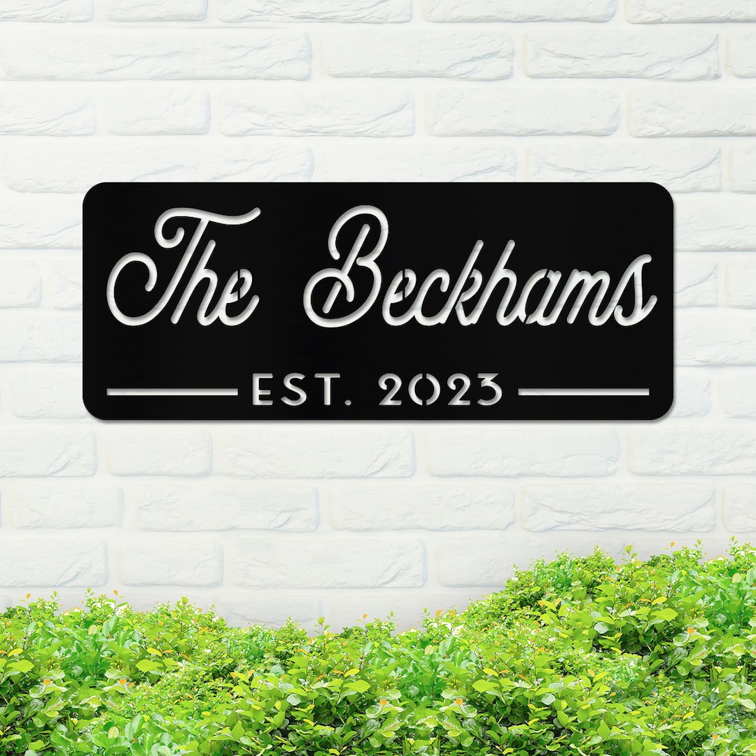 Metal Name Sign, Custom Metal Sign, Metal Name Sign, Custom Name Sign ...