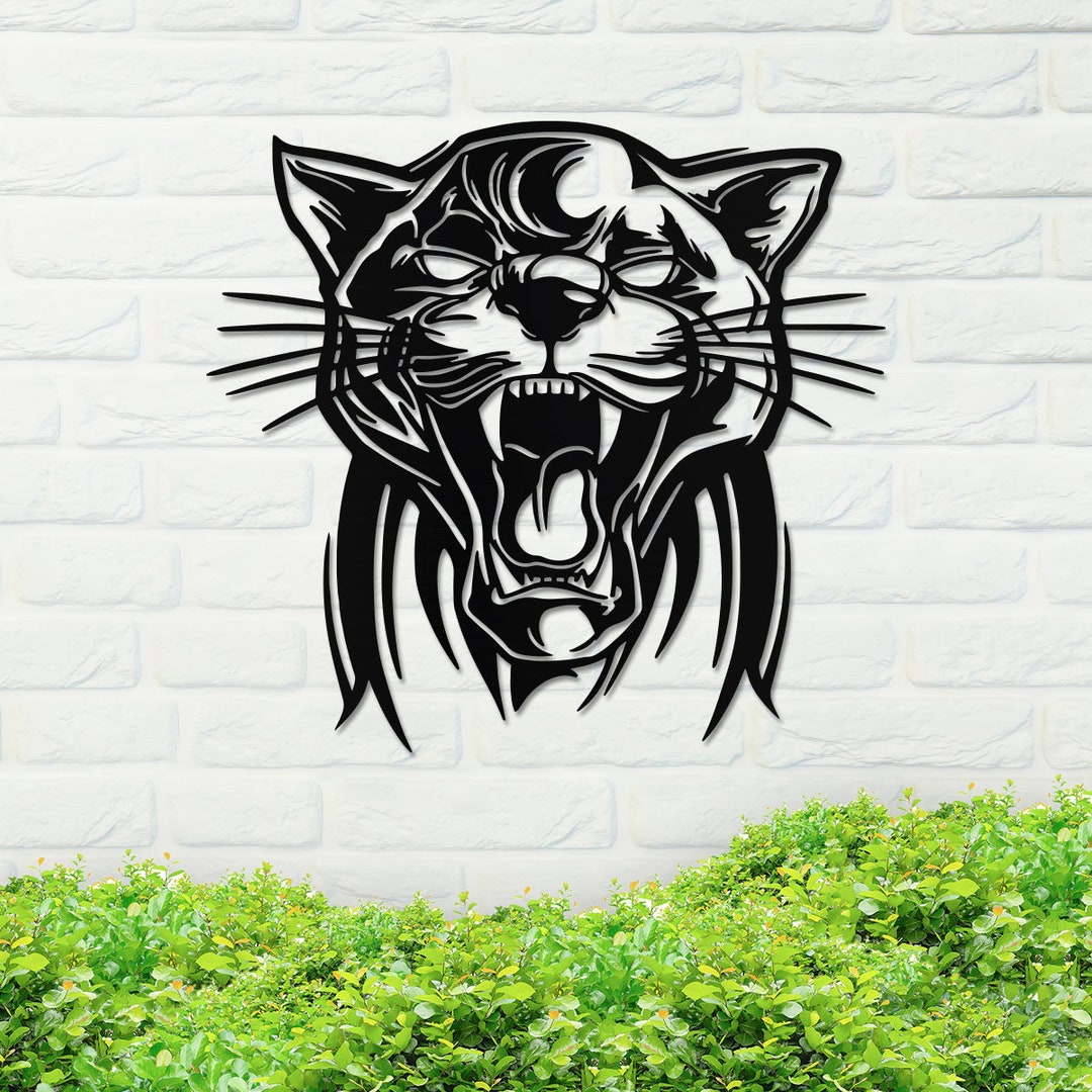 Metal Panther Sign, Metal Animal Sign, Housewarming Gift, Wedding Gift ...