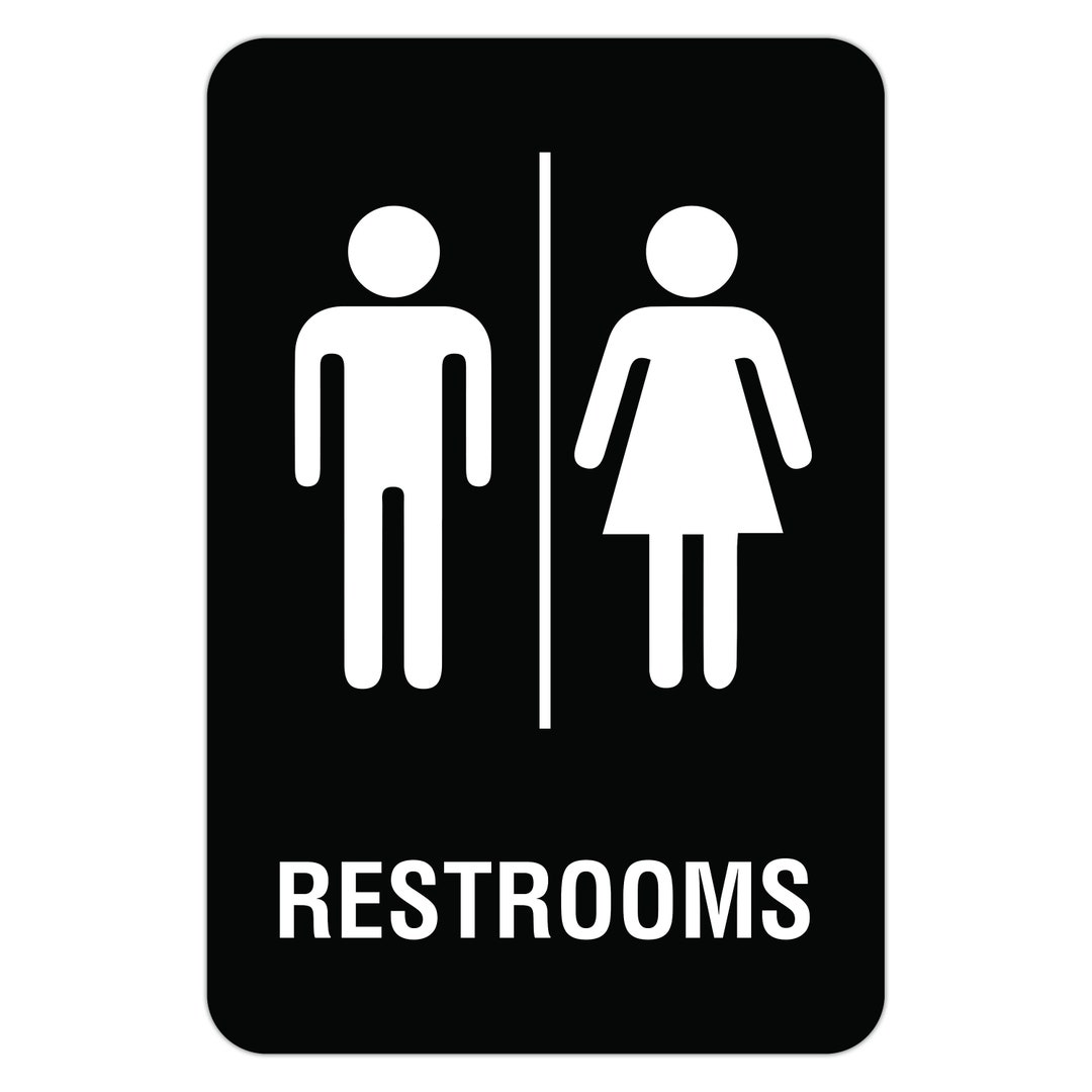 Restrooms Aluminum Sign, Bathroom Signs - Etsy