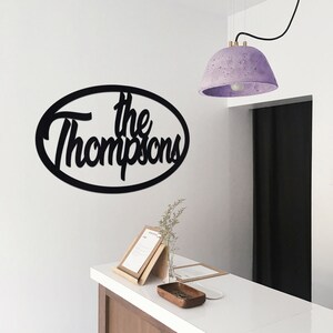 Metal Name Sign, Custom Metal Sign, Metal Name Sign, Initial Sign ...