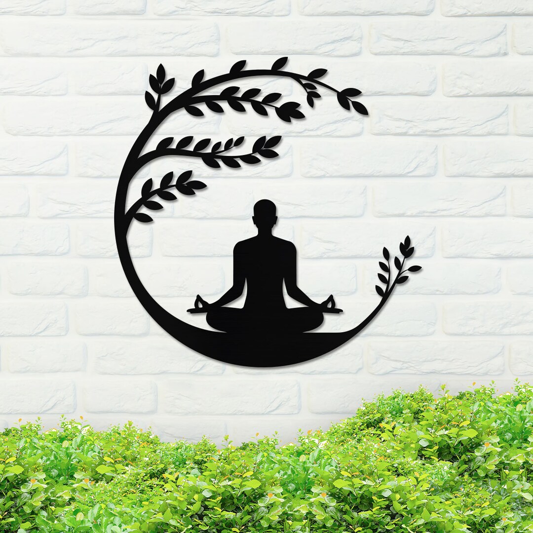 Metal Yoga Sign, Metal Relaxing Sign, Housewarming Gift, Wedding Gift ...