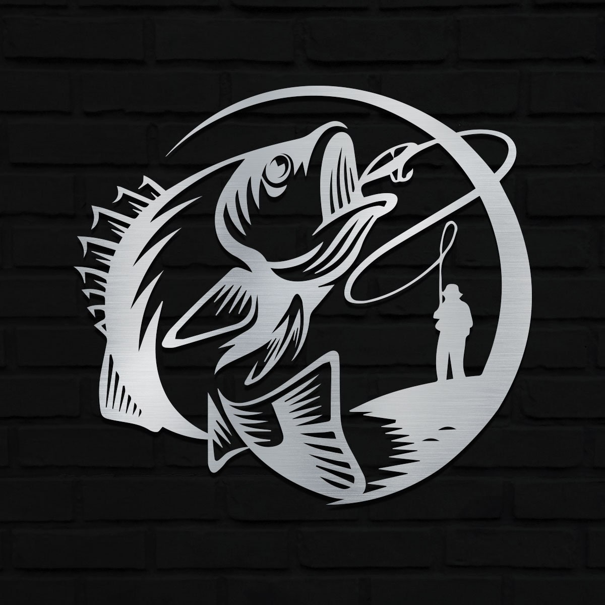 Metal Fishing Sign Fishing Sign Metal Fish Sign Metal Fish - Etsy