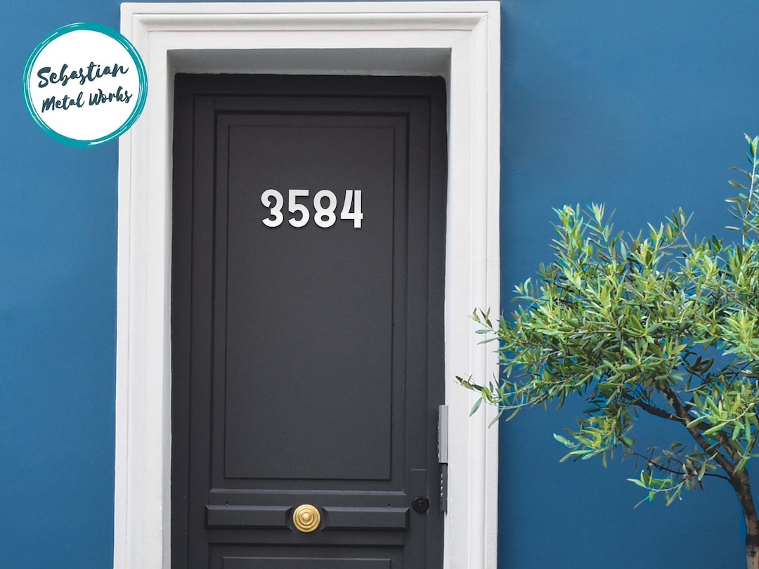 Modern House Numbers, HDPE Numbers, Long Lasting, Number Sign, Address ...