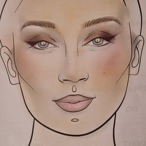 Personalized Makeup Face Chart: Client Intake Form - Etsy